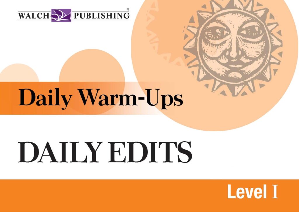 Daily Warm Ups Daily Edits Level I | BW Walch